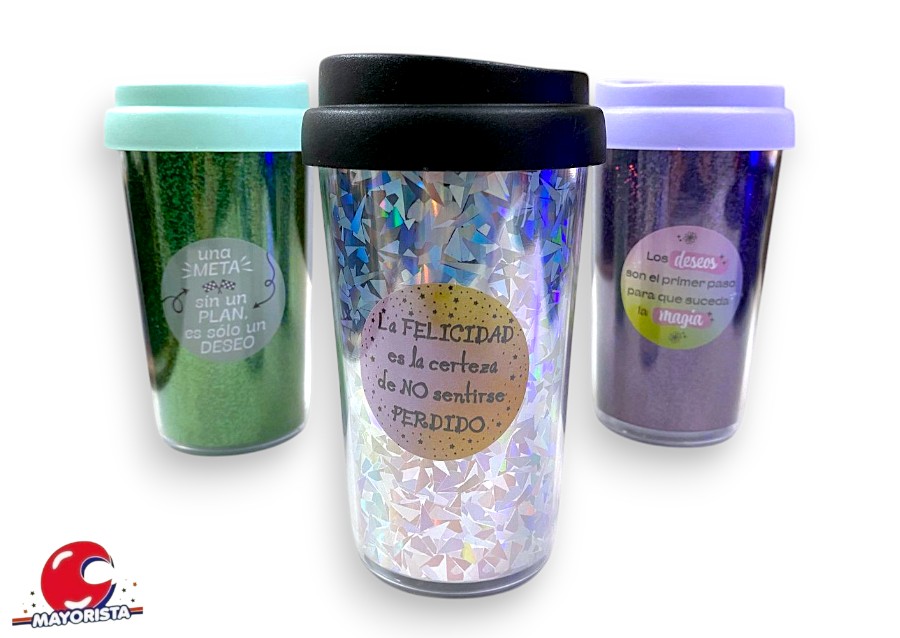 VASO TERMICO 3D CON FRASES TAPA CAFE (10064) STILO